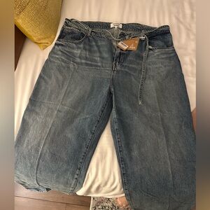 Reformation | Jeans | Reformation Val Belted Midrise Straight Jeans ...